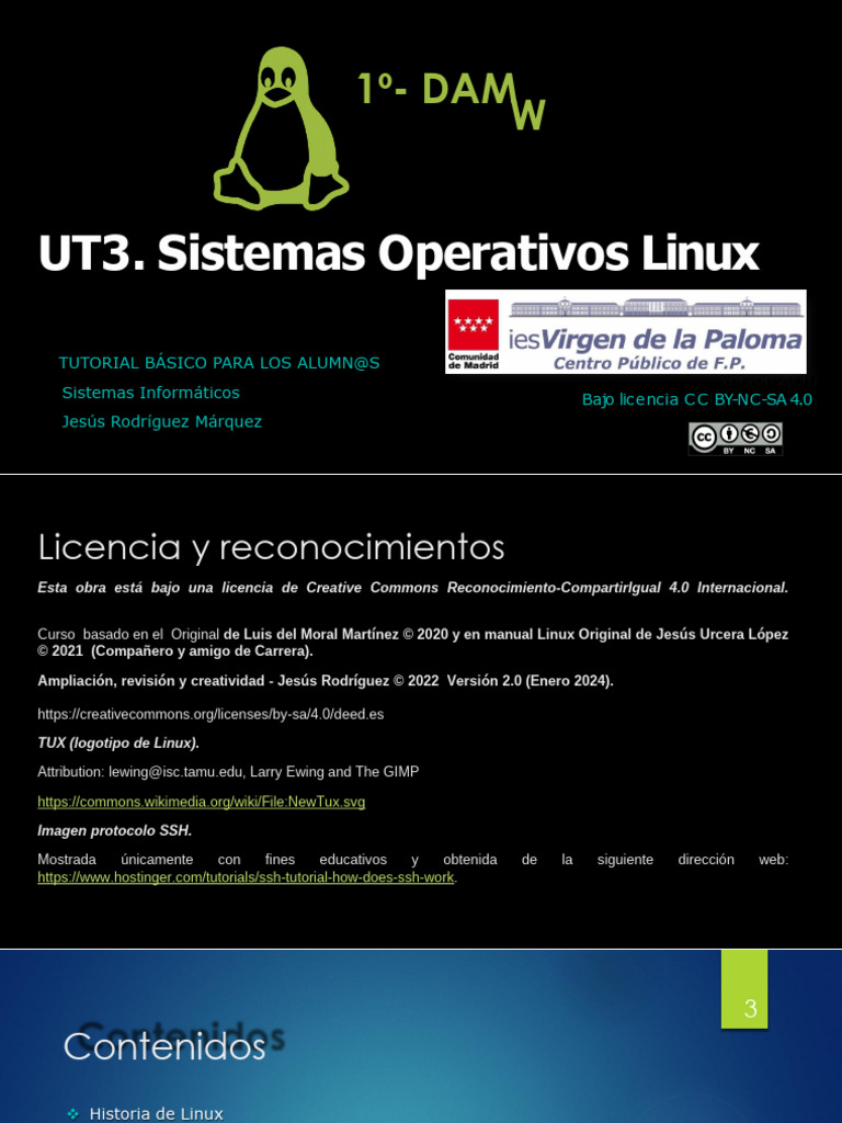 UT 03 - Sistemas Operativos Linux - Tutorial Básico Alumn@ V6 | PDF