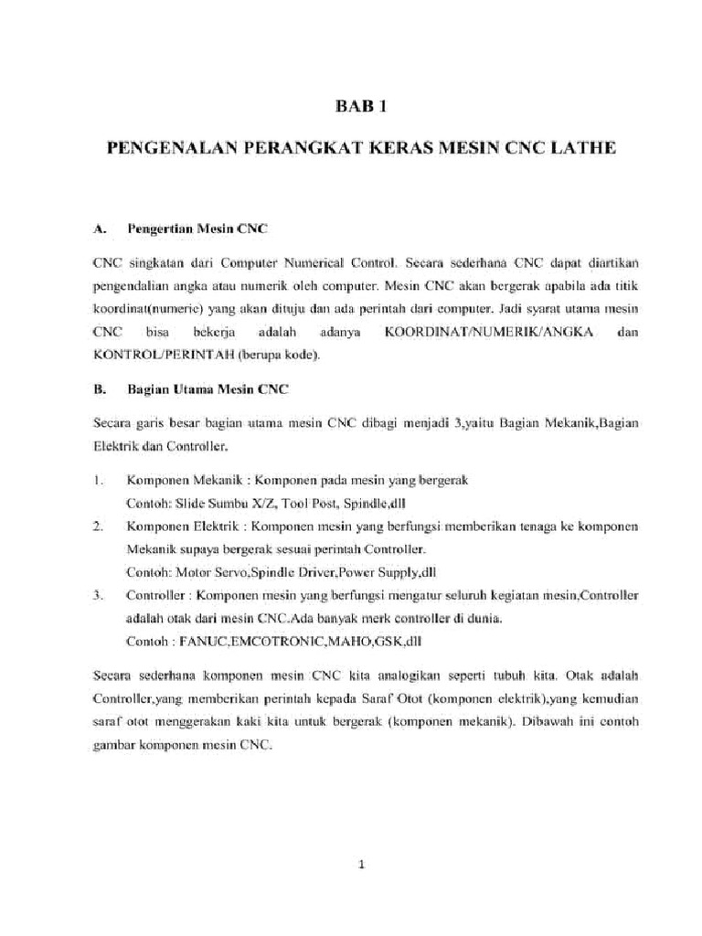 Pengenalan Mesin Cnc | PDF