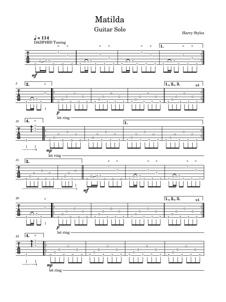 Matilda Harry Styles Matilda | PDF