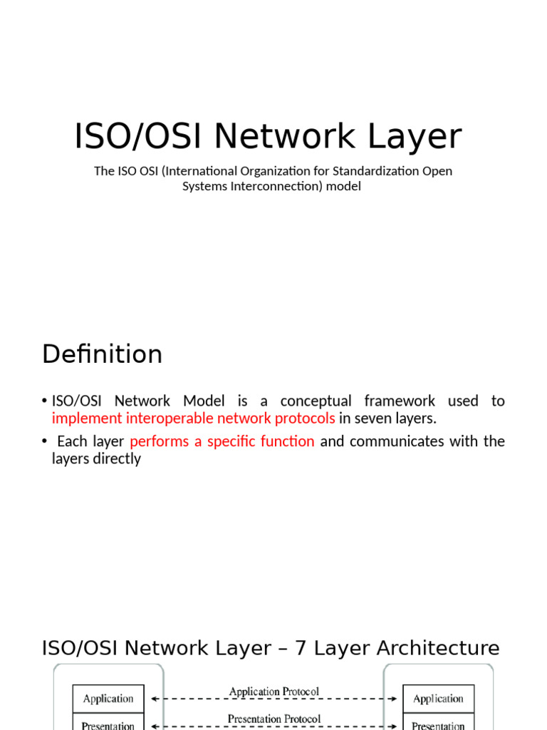 ISO OSI MODEL(1) | PDF
