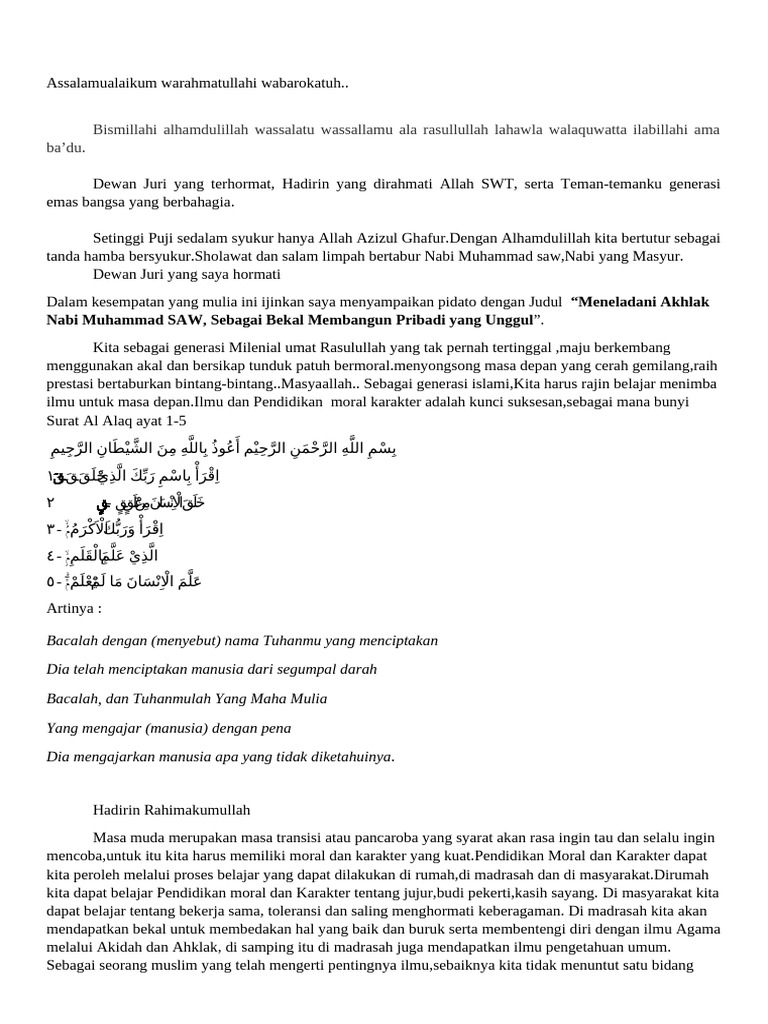 Teks Dai Azzam (Lomba Sept'24) | PDF