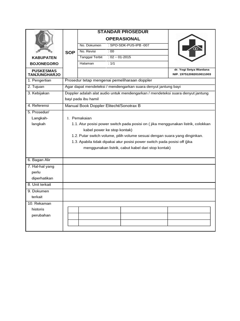 Kop Sop - Cara Penggunaan Dopler | PDF