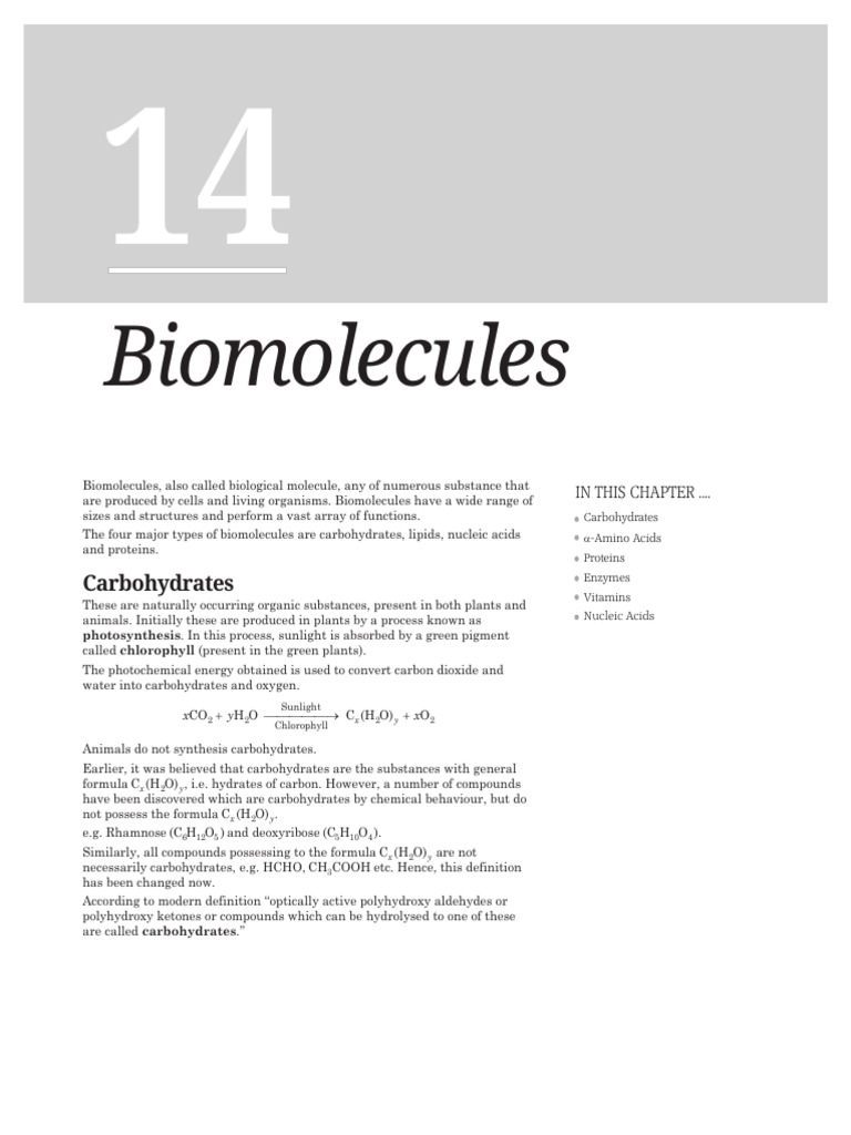 Biomolecules | PDF
