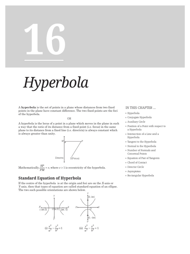 Hyperbola | PDF