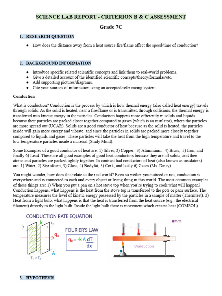 Bell's Copy of Grade 7 Criterion B & C Template | PDF