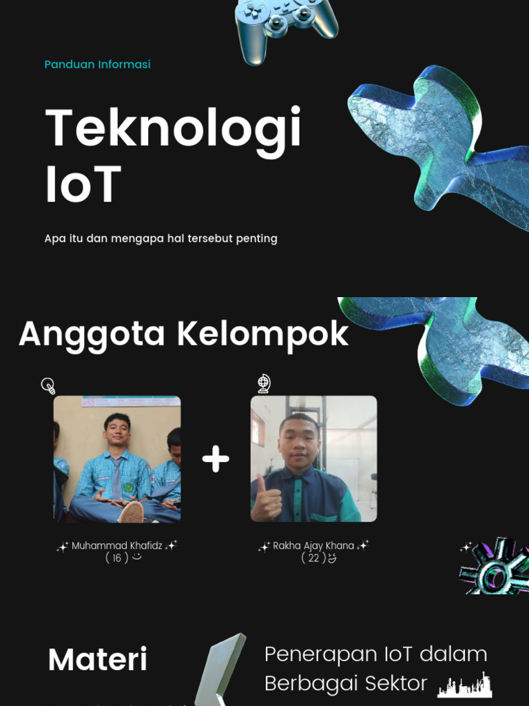 Tugas Presentasi Teknologi IoT 1.7 - 20240806 - 111637 - 0000 | PDF