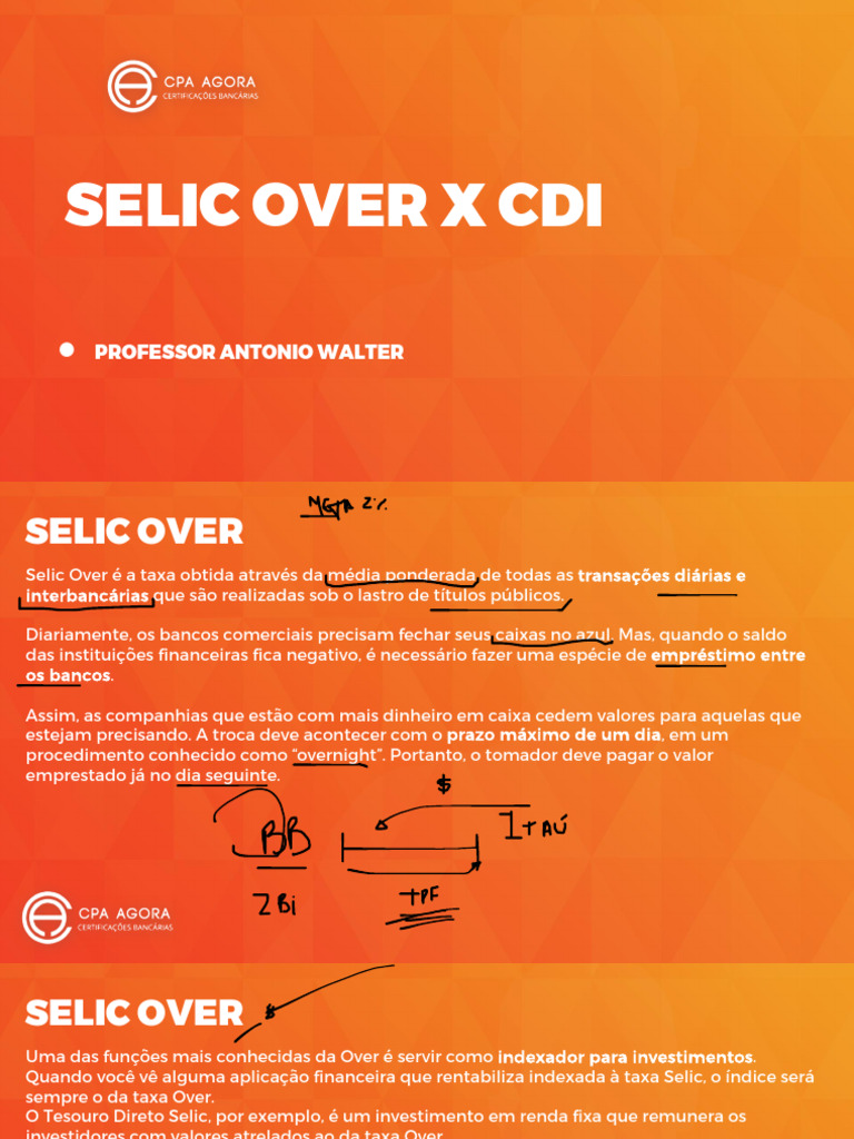 Selic Over X CDI | PDF