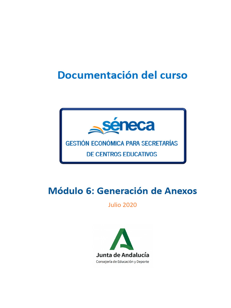 GESTECOSEN Mod6.GeneracióndeAnexos - Contenidos | PDF