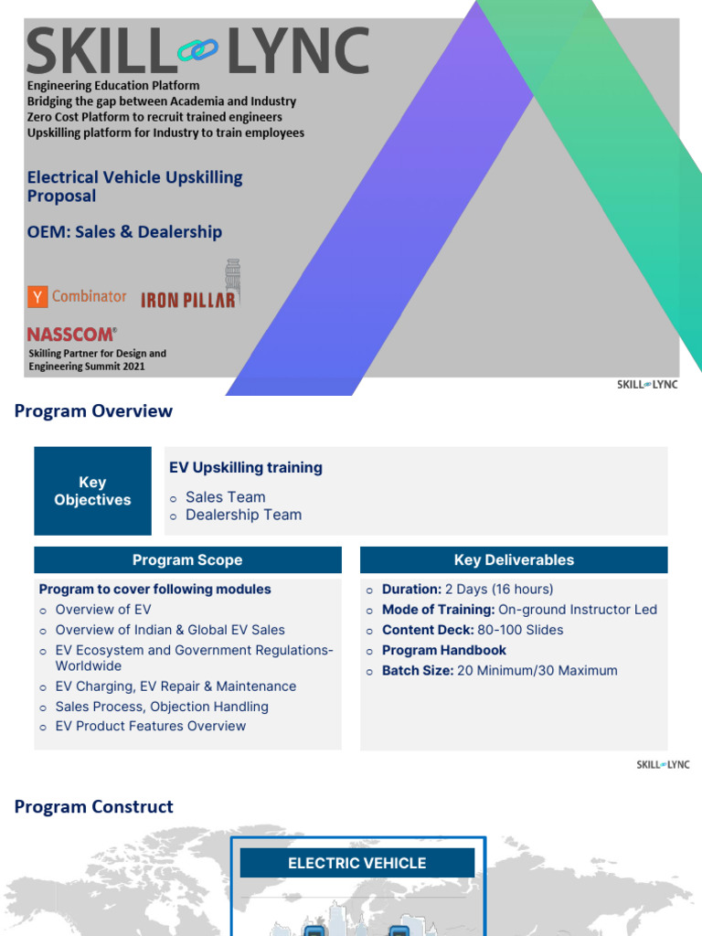 EV Sales Upskilling Skill Lync | PDF