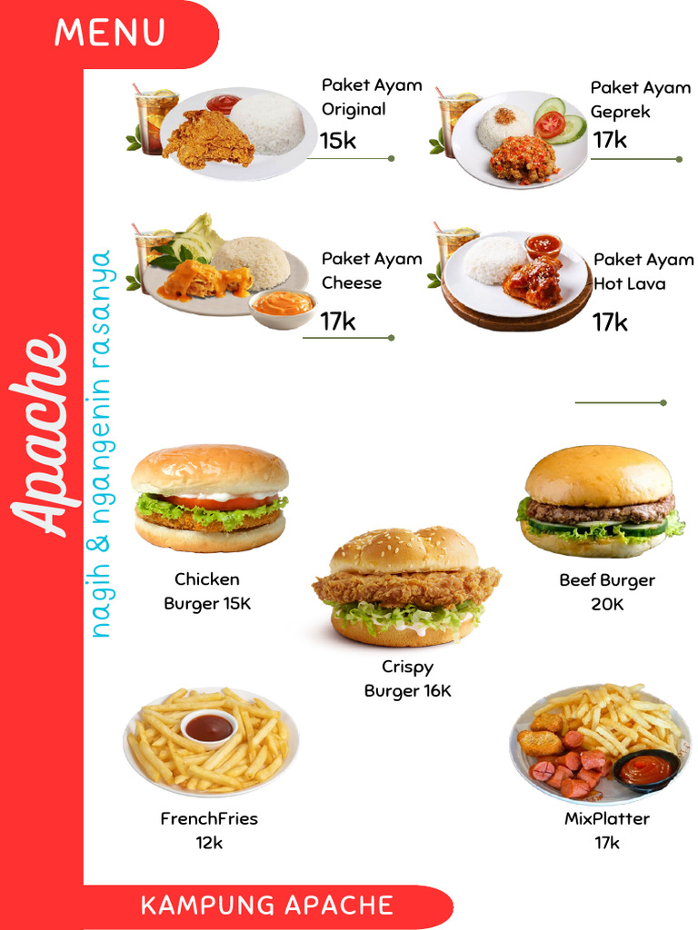 Menu kafe minuman jus buah segar kedai foto | PDF