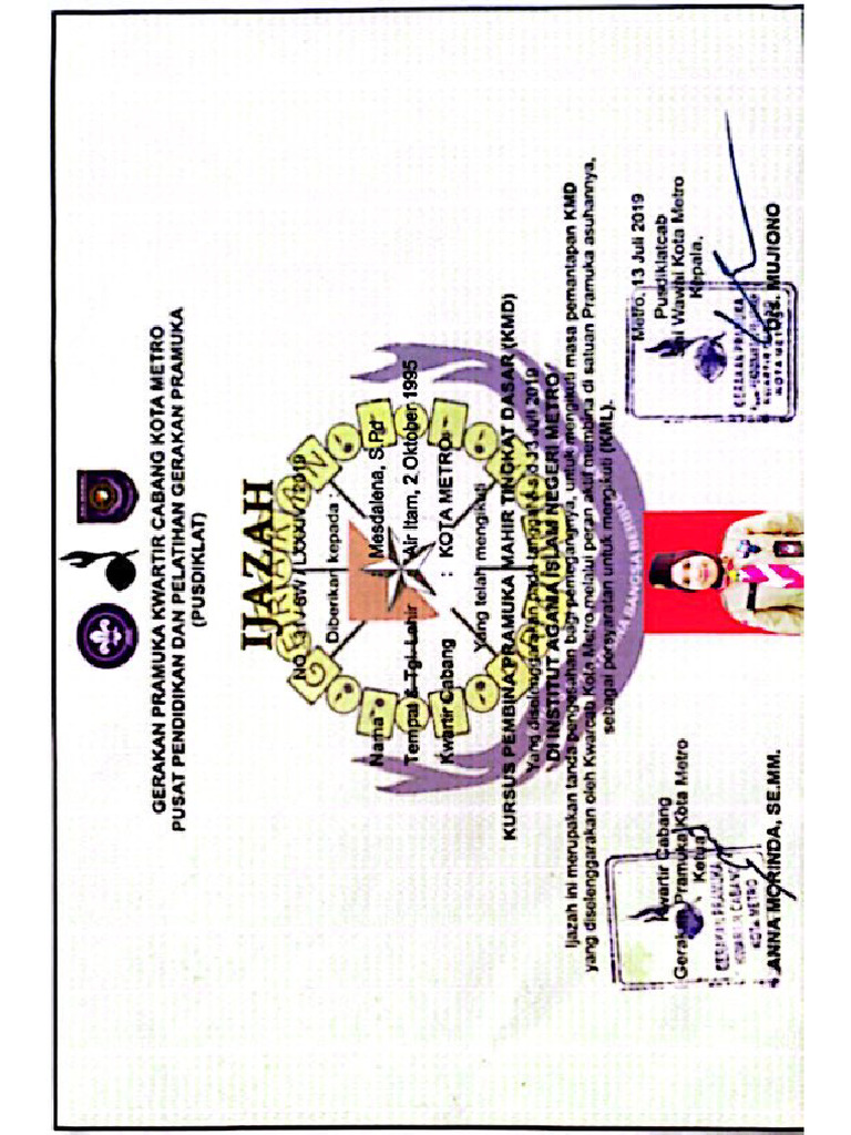 Ijazah KMD Mesdalena | PDF