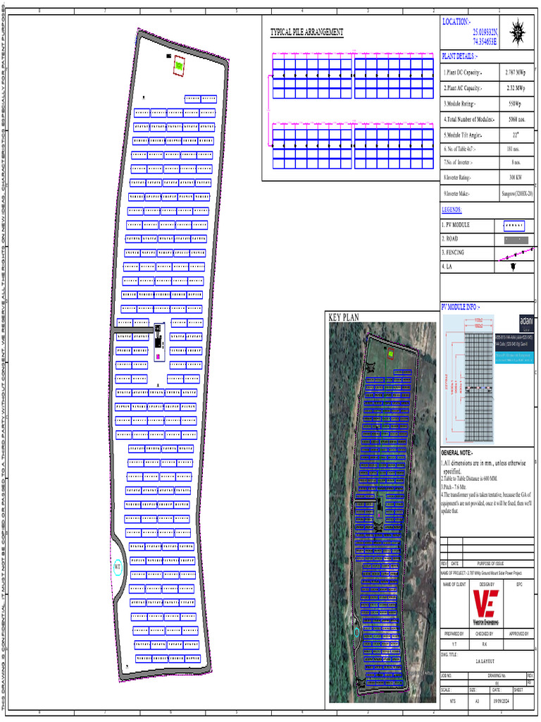 Kapasan - 2.8mwp-Pile Marking Layout | PDF