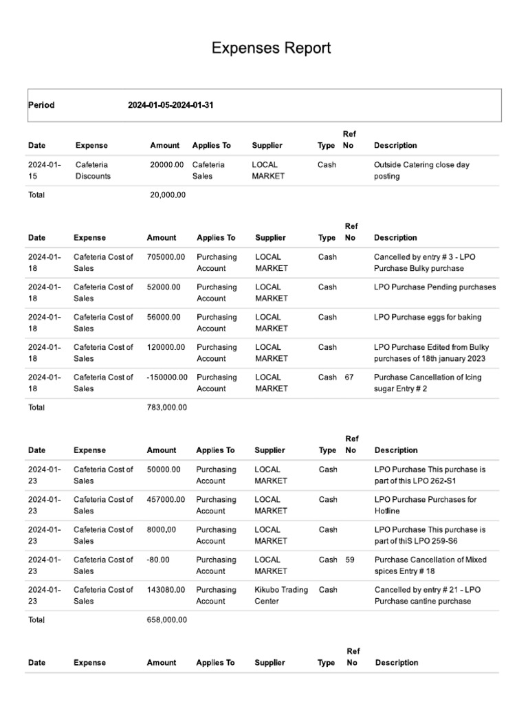 Expense Report | PDF