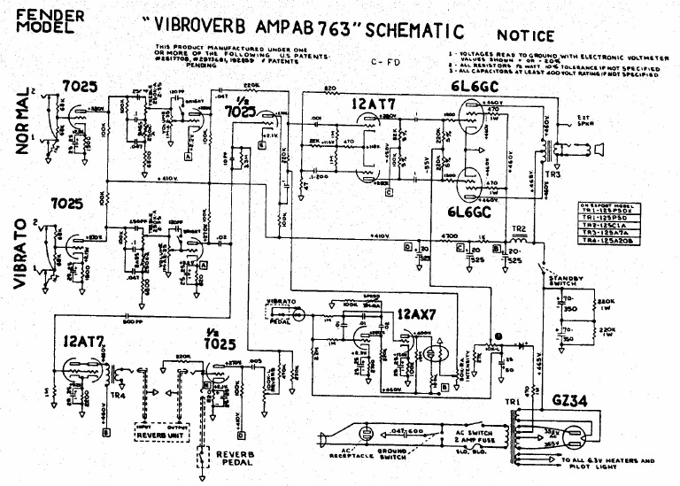 Fender Vibroverb Amp AB763 | PDF