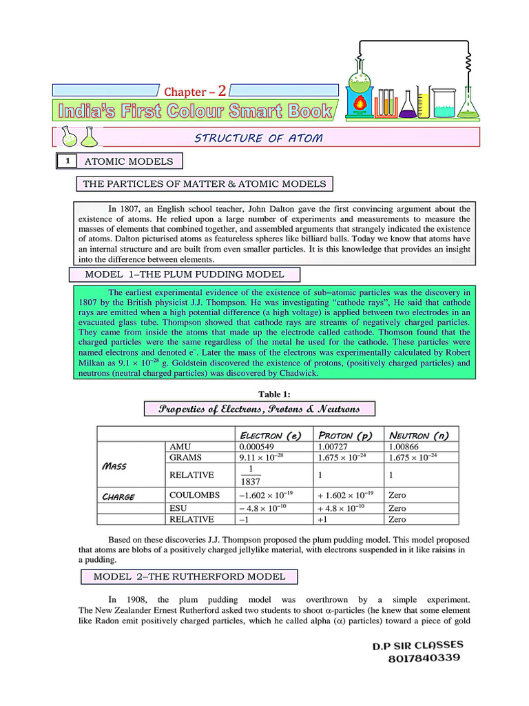 Atomic Structure | PDF