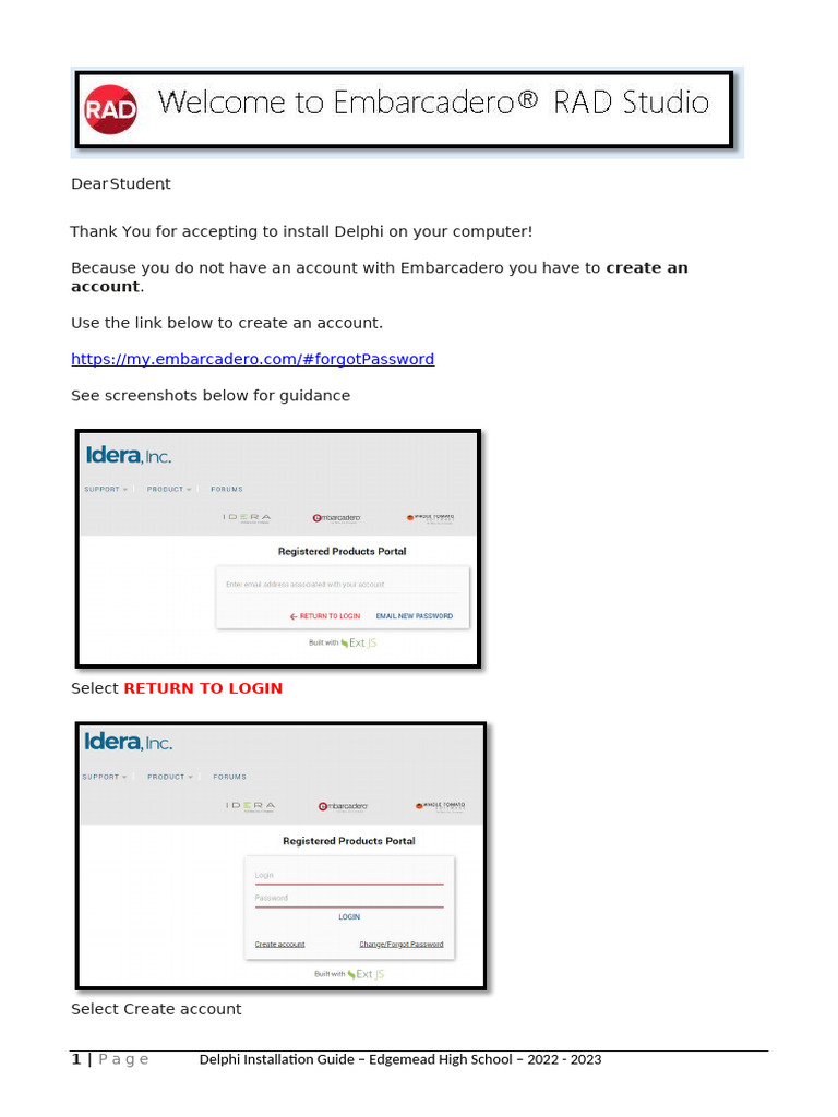 2023 Delphi 11 Installation - Grade 10s PDF | PDF