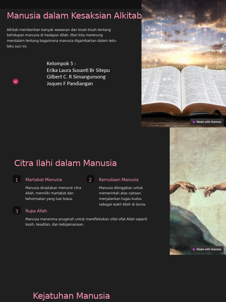 Manusia Dalam Kesaksian Alkitab | PDF