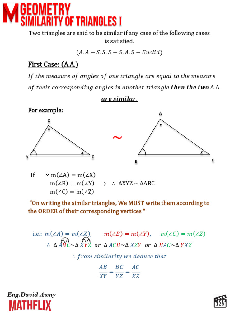 2 Similarity of Triangles I | PDF