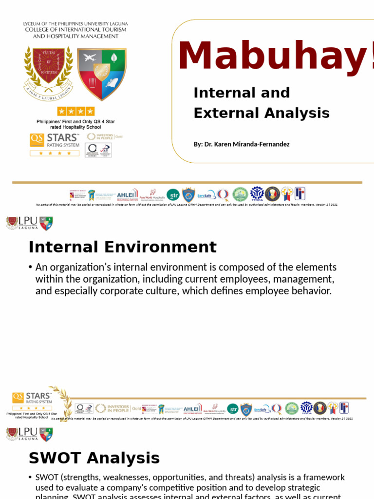 Internal and External Business Analysis | PDF | Swot Analysis | Economies