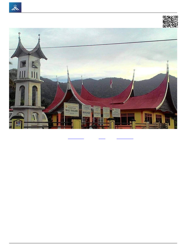 Desa Wisata Nagari Koto Gadang Anam Koto | PDF