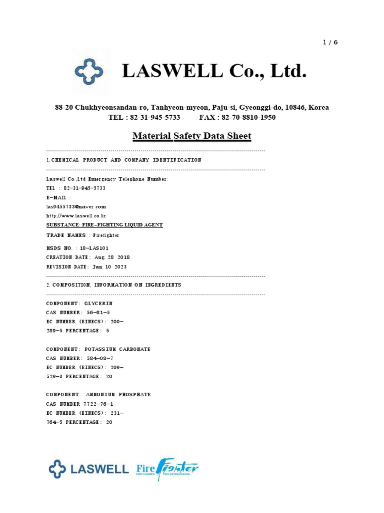 MSDS-BIO-LIQUID-AGENT | PDF