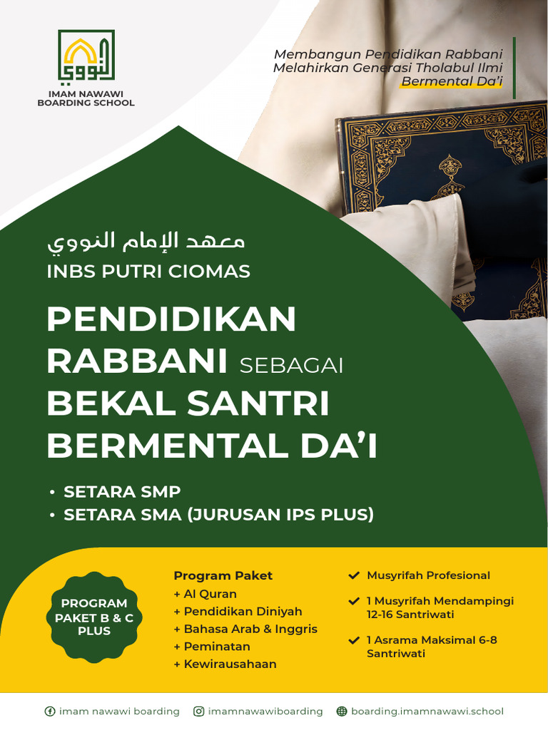 Flyer PPDB 2024 - INBS Putri | PDF