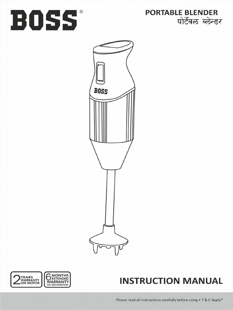 All-Blenders Common Instruction-Manual 2023-2 | PDF