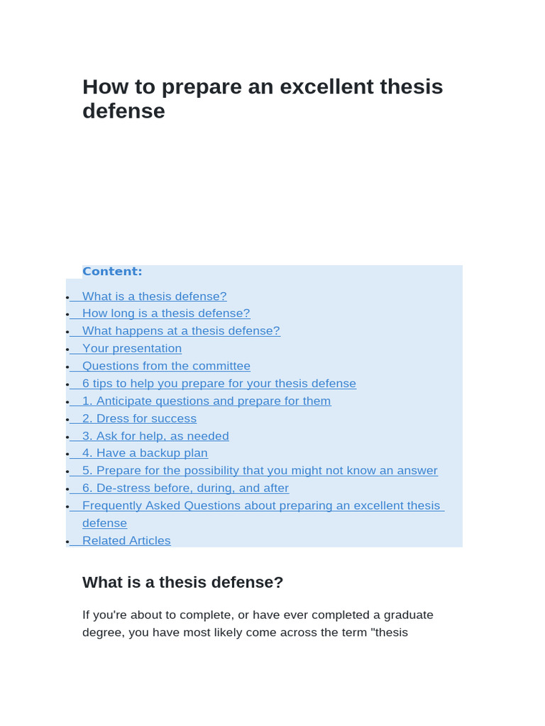 Defense Presentation Questions | PDF