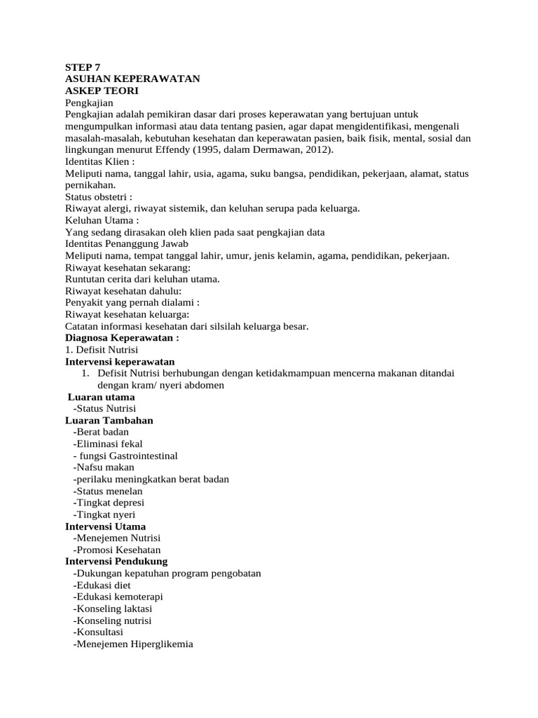 Askep Teori | PDF