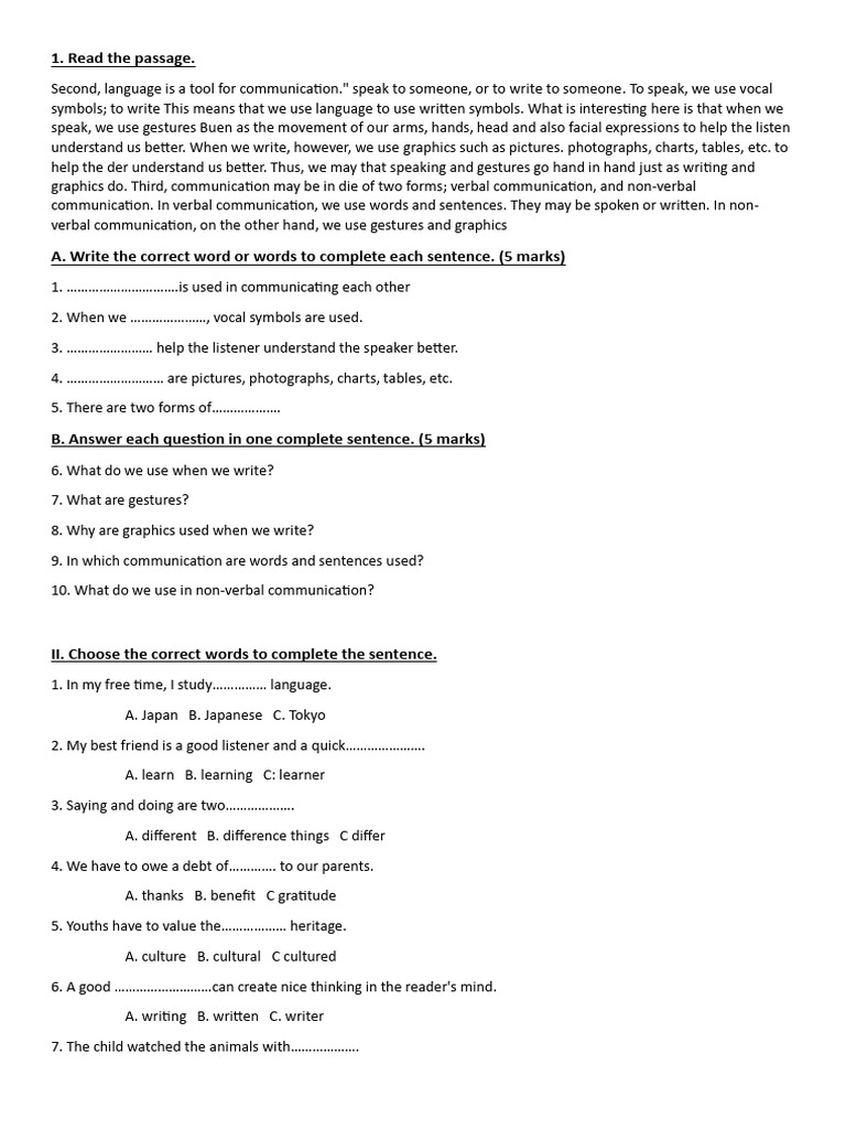 G-10 (Unit 1,2, and 3 Tutorial) | PDF G-10 (Unit 1,2, and 3 Tutorial) | PDF