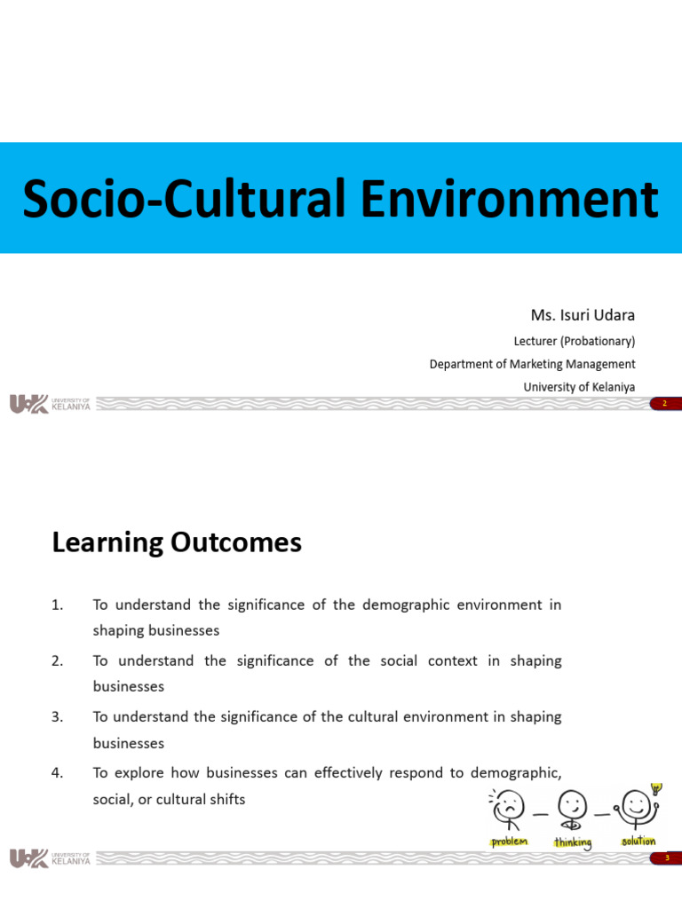 Socio-Cultural Environment | PDF