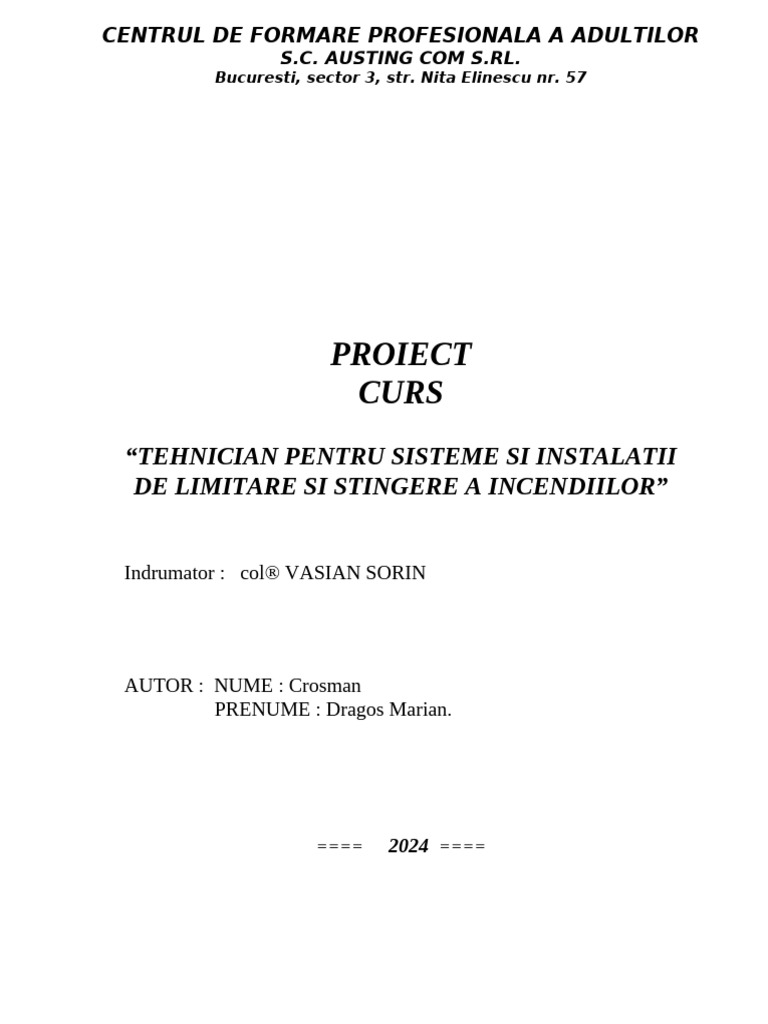 Coperta Lucrare de Evaluare | PDF