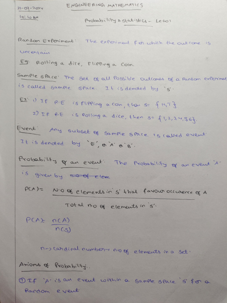 Probability and Statistics | PDF