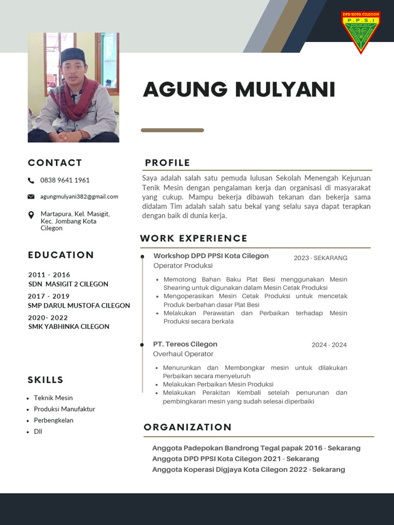 CV Agung Mulyani | PDF