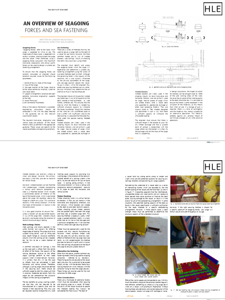 Article-An-Overview-of-Seagoing-Forces-and-Sea-Fastening | PDF