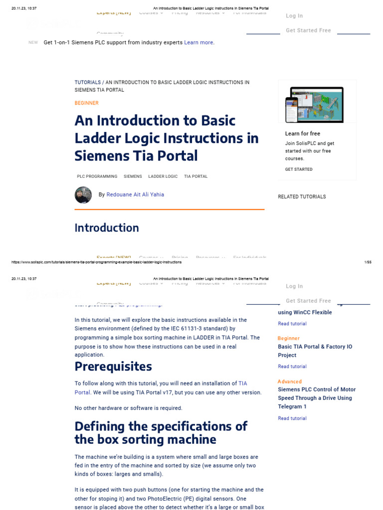 An Introduction To Basic Ladder Logic Instructions in Siemens Tia ...