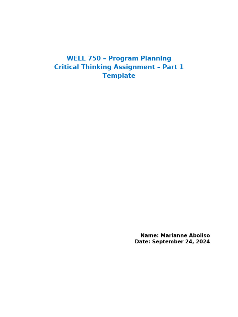 Output - Critical Thinking REVISED | PDF