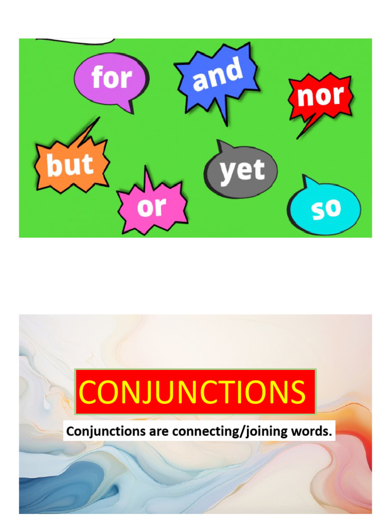Conjunctions | PDF