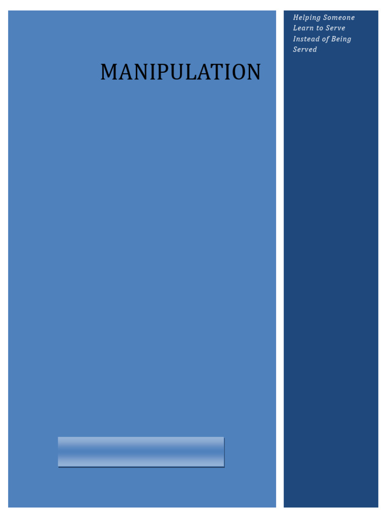 Manipulation - DR Rick Thomas | PDF
