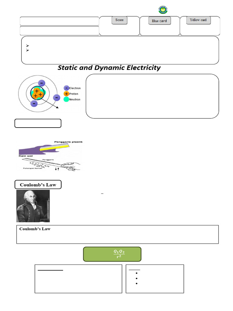 9.2.science - Static and Dynamic Electricity | PDF
