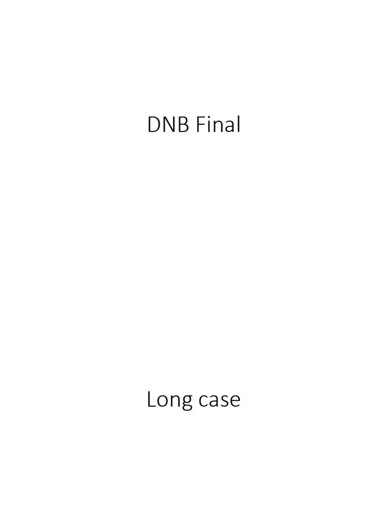 OSCE DNB Final | PDF