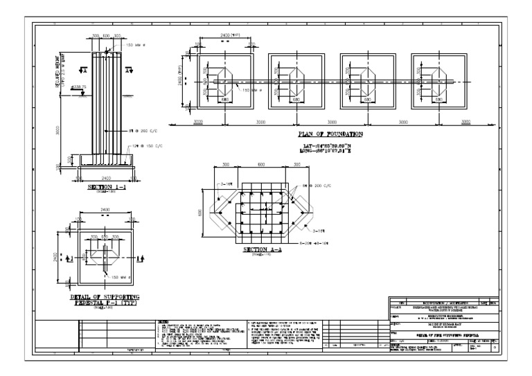 Pipe Supporting Pedestal & Thrust Block Dhengadih-model | PDF