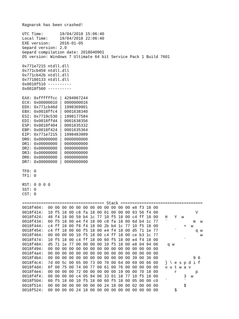 Gepard_Crash_Log | PDF