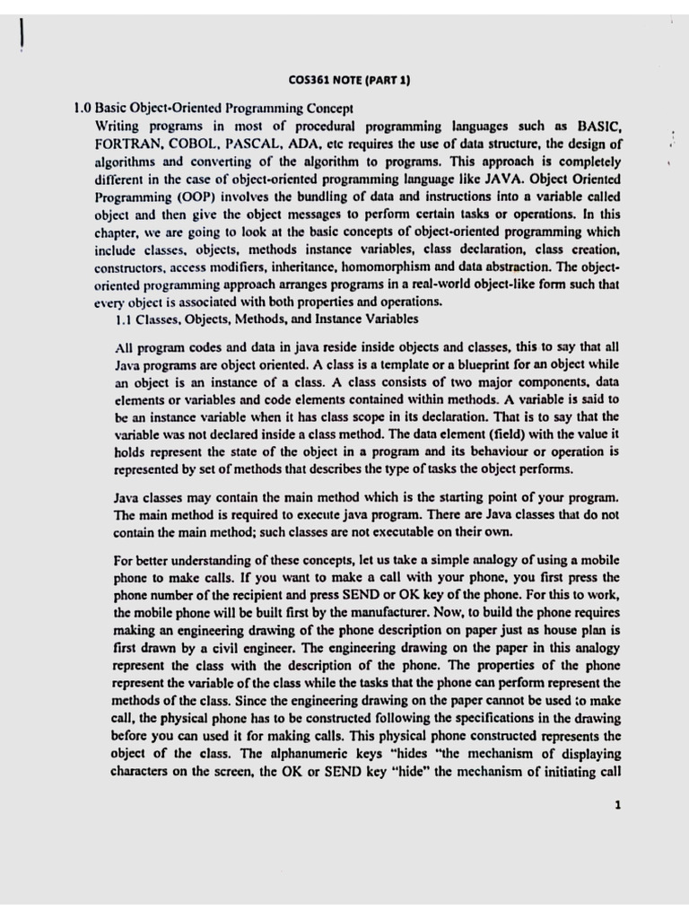 oop 1 | PDF