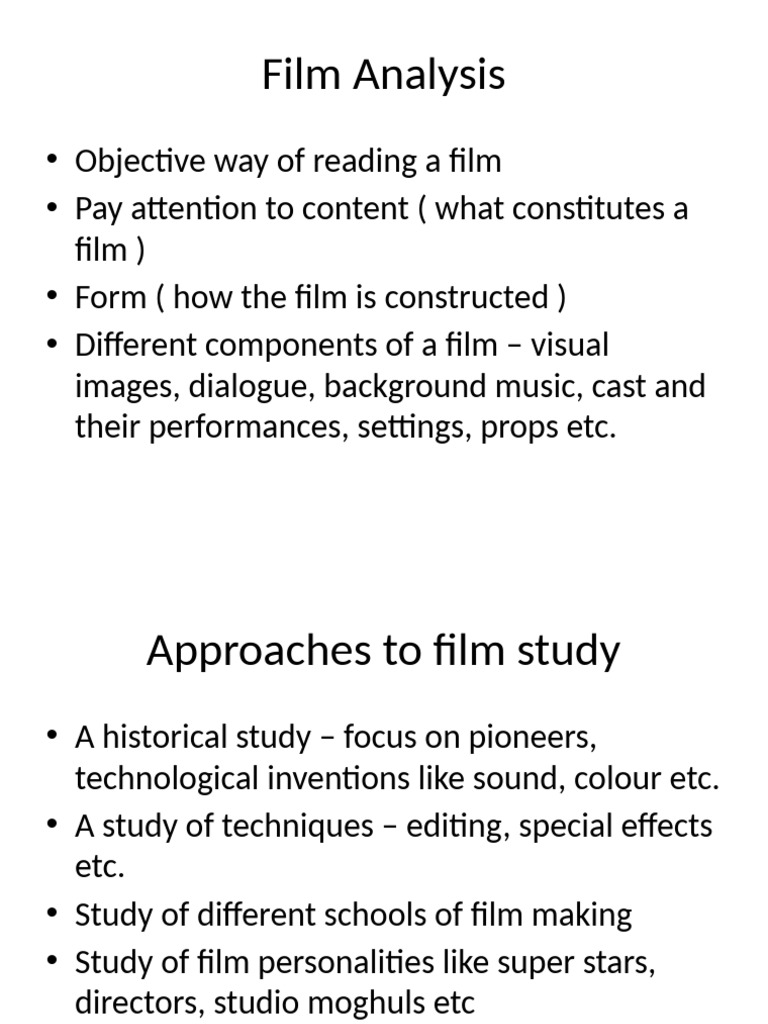 Film Analysis | PDF