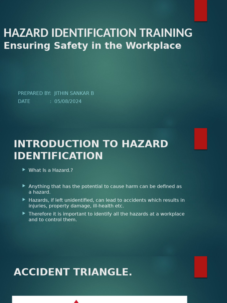Hazard identification training | PDF