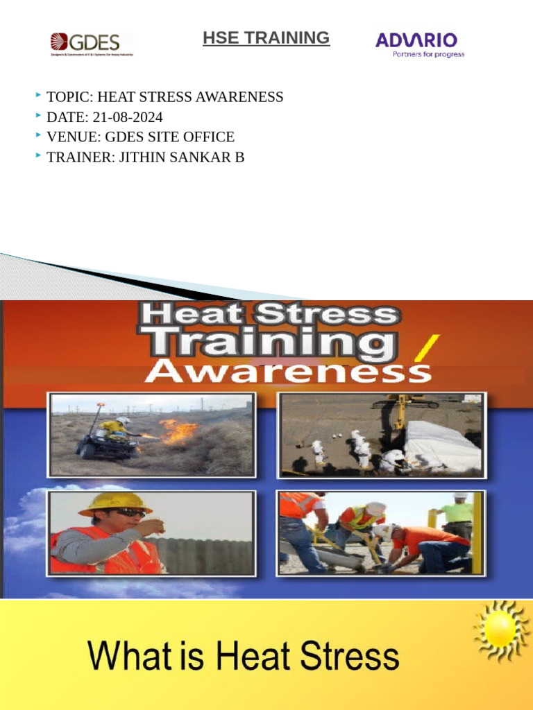 Heat Stress Awareness | PDF
