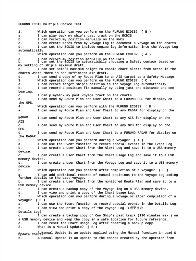 PDF Furuno Ecdis FMD 3300 CBT - Compress | PDF