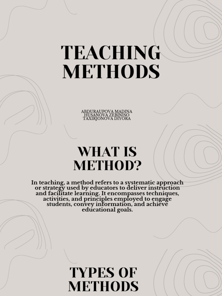 Teaching Methods | PDF