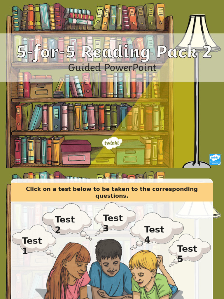 5-For-5 Reading Pack 2 Guided PowerPoint | PDF